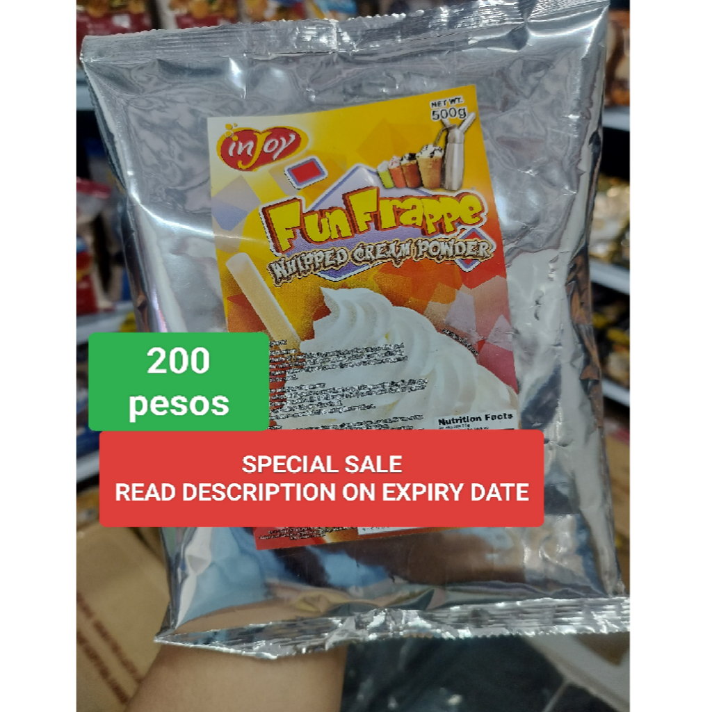 200 FunFrappe Whipped Cream Powder injoy READ DESCRIPTION | Shopee ...