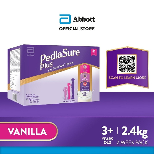 Pediasure Plus 3+ Vanilla 2.4kg for Kids Above 3 Years Old Powdered ...