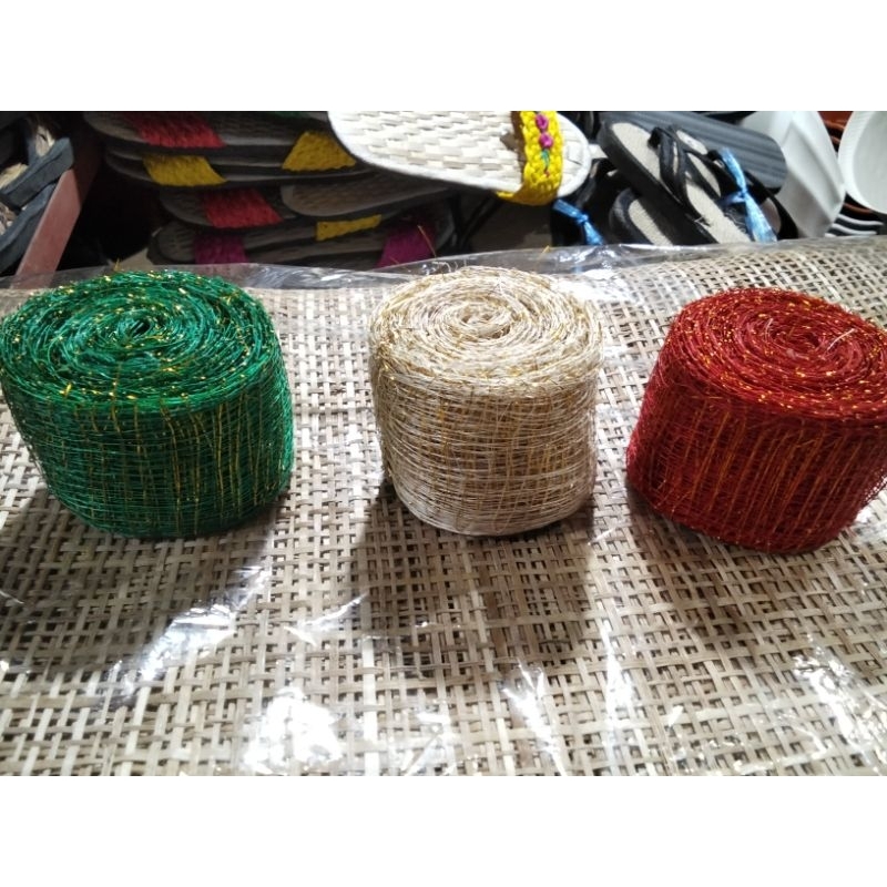 Native Ribbon Sinamay From Bicol 10yrds x 2 inches | Shopee Philippines