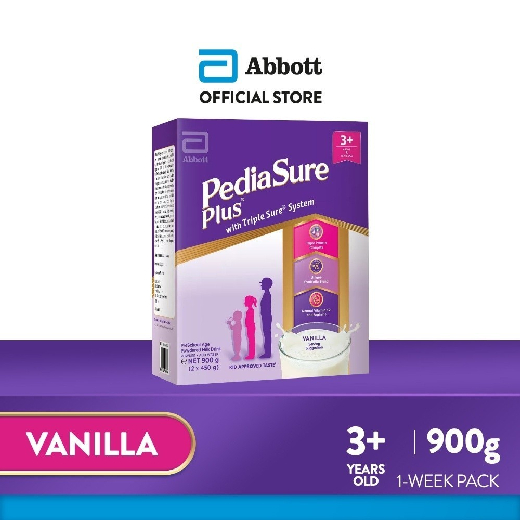 Pediasure Plus 3+ Vanilla 900g for Kids Above 3 Years Old Powdered Milk ...