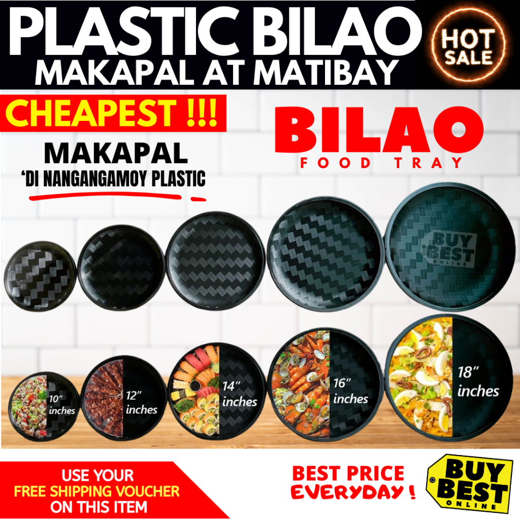 PLASTIC BILAO (10", 12", 14", 16", 18") - Matibay at Makapal | Shopee ...