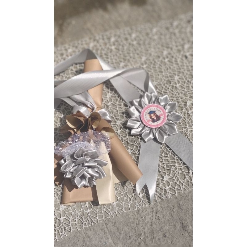 Graduation Corsage and satin Bouquet Set - Class of 2025" | Shopee ...