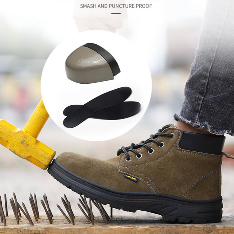 Safety Shoes Steels Toe+Bottom Work Protective Safety Man/Women Boots ...