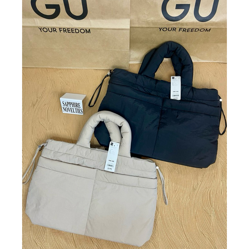GU PUFF DRAWSTRING SHOULDER / CROSSBODY BAG BY UNIQLO ORIGINAL FROM ...