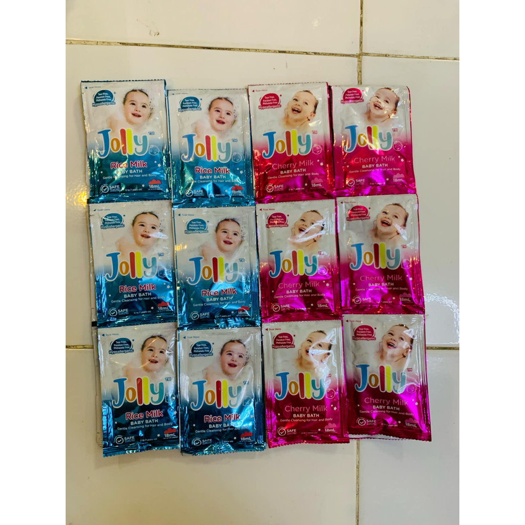 Jolly Baby Bath - Cherry Milk / Rice Milk 18ml x 6pcs | Shopee Philippines