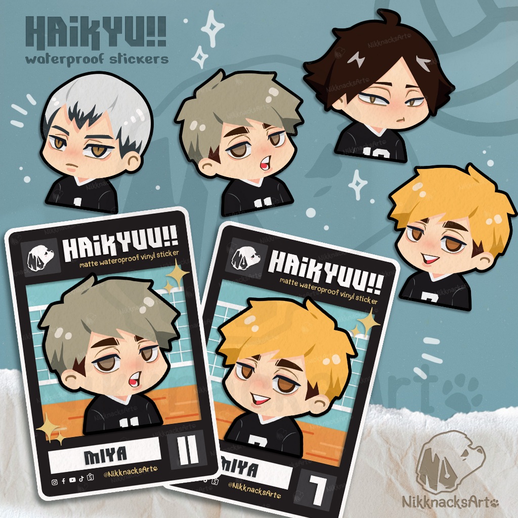 Haikyuu Sticker 3- Waterproof & Weatherproof Vinyl Stickers - Cute ...