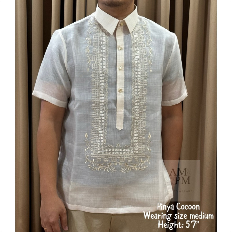 Preorder- Pinya Cocoon Polo Barong Premium Fabric (batch 2) | Shopee ...