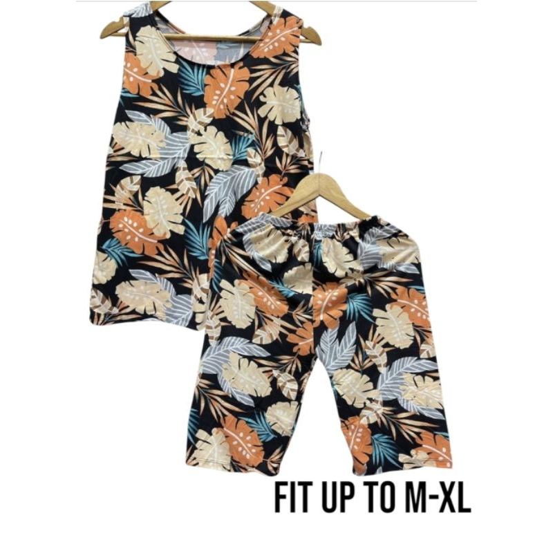 Pambahay/Pantulog Sleeveless Terno Tokong 1 side pocket (Fit M -XL ...