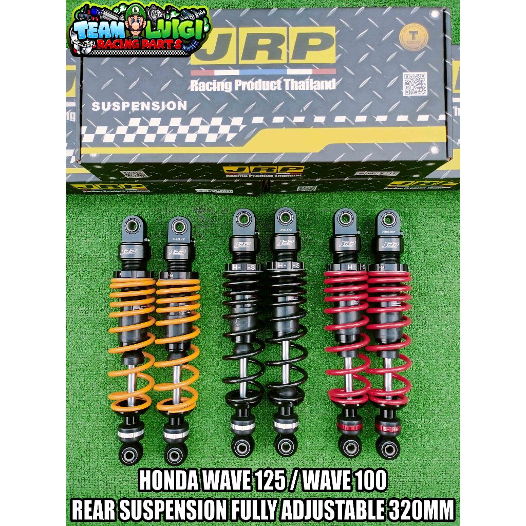 JRP HONDA WAVE 125 / WAVE 100 REAR SUSPENSION FULLY ADJUSTABLE 320MM ...