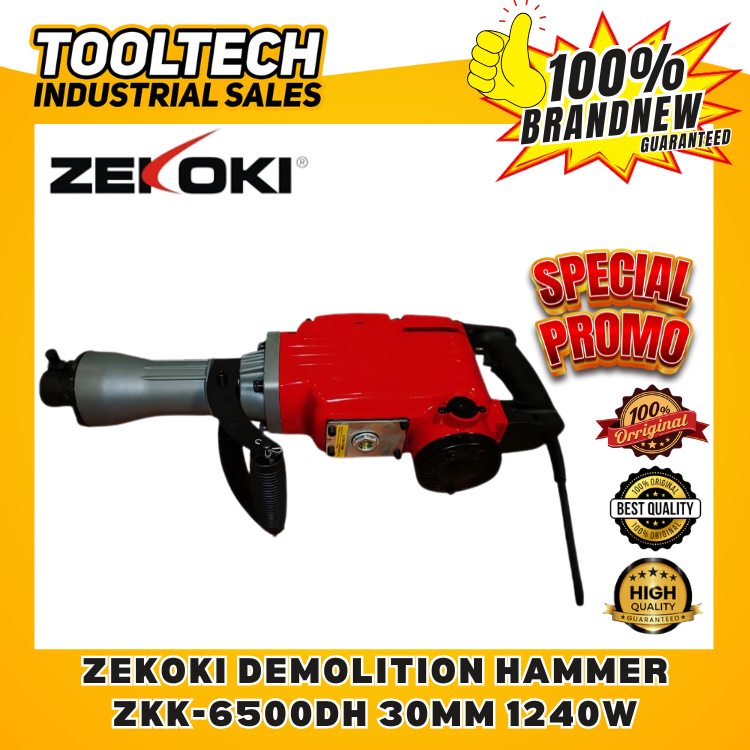 ZEKOKI DEMOLITION HAMMER ZKK-6500DH 30MM 1240W | Shopee Philippines