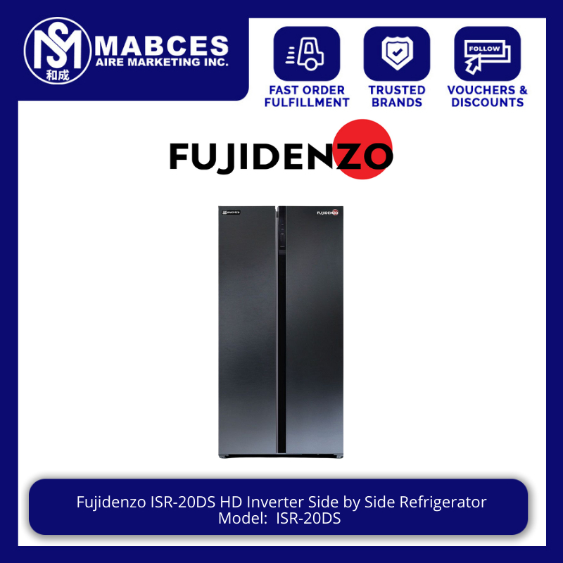 Fujidenzo ISR-20DS HD Inverter Side by Side Refrigerator | Shopee Philippines