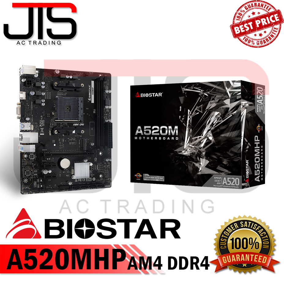 BIOSTAR A520MHP AM4 SOCKET MATX DDR4 | Shopee Philippines