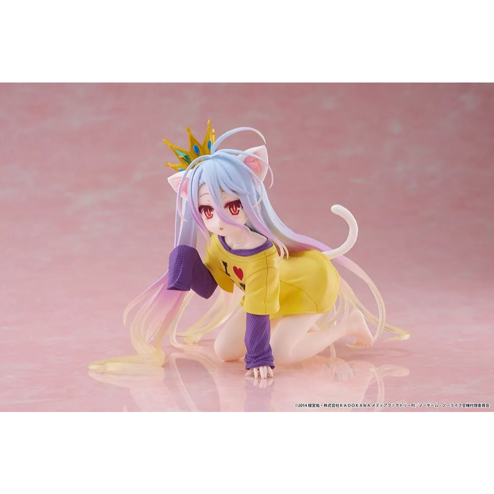 No Game No Life Shiro Desktop Cute Cat Ear T-Shirt Ver. Figure Taito ...