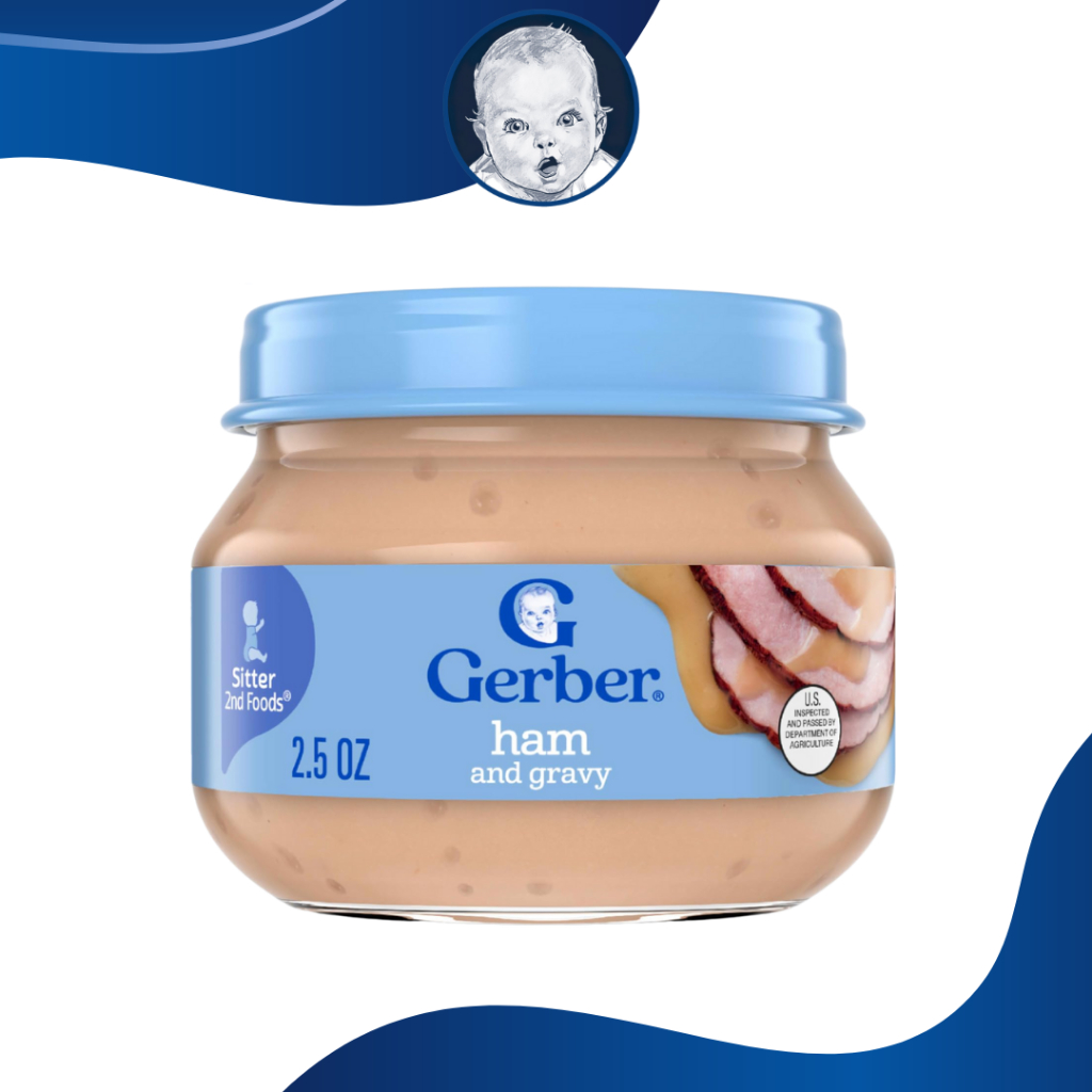 Gerber, Mealtime for Baby, 2nd Foods, Ham and Gravy, 2.5 oz (71 g ...