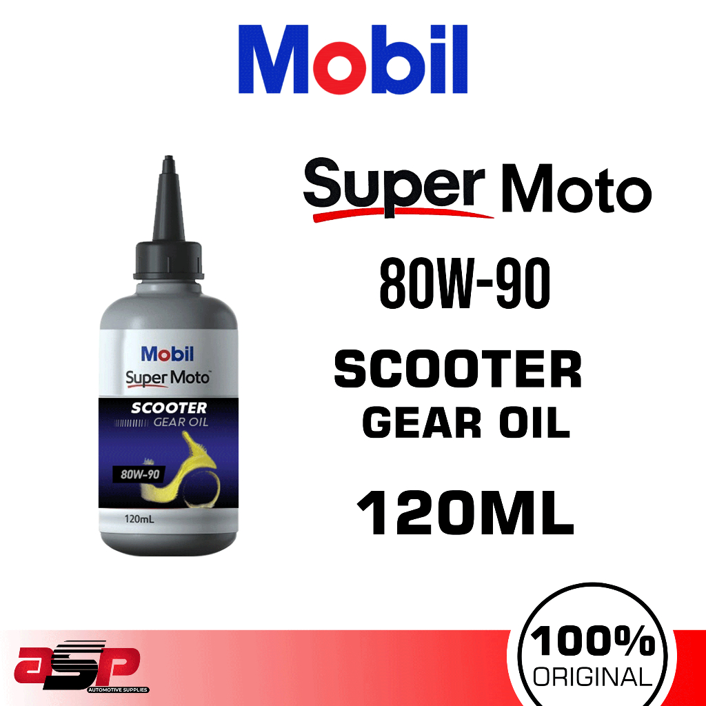 Mobil Super Moto 80W-90 Scooter Gear Oil 120ml | Shopee Philippines