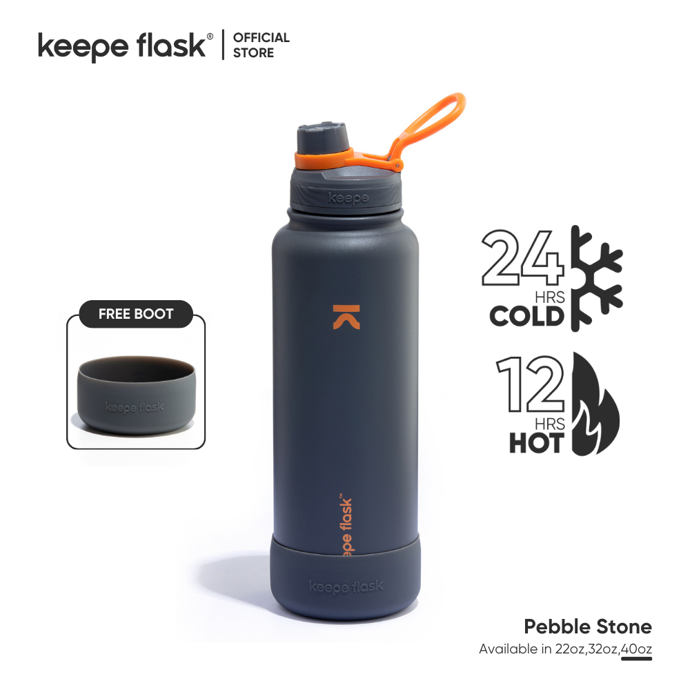Keepe Flask Sport Vacuum Insulated Tumbler Wide Mouth BPA-Free Leak ...