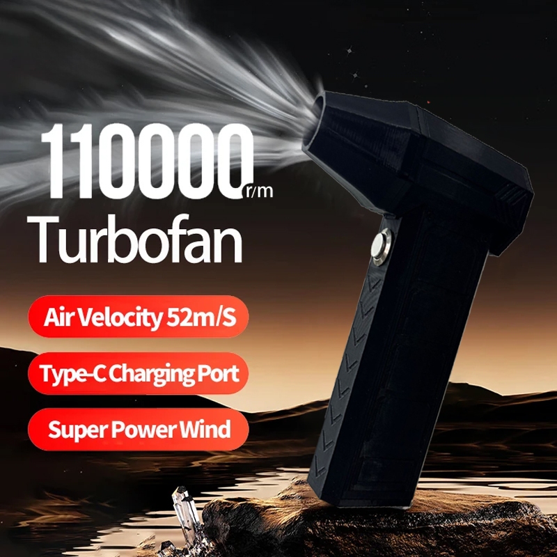 130000RPM Turbofan, Wind Speed 35m/s Dust Removal High Power Jet Fan ...