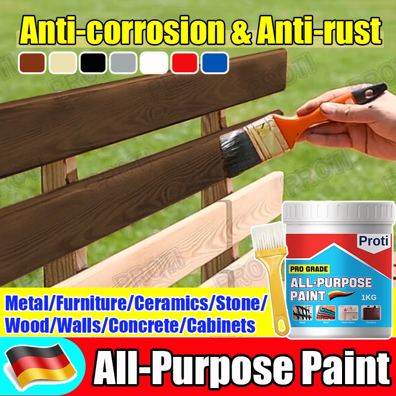 All-Purpose Paint 1KG With Brush Furniture Renovation Wood Paint Anti ...