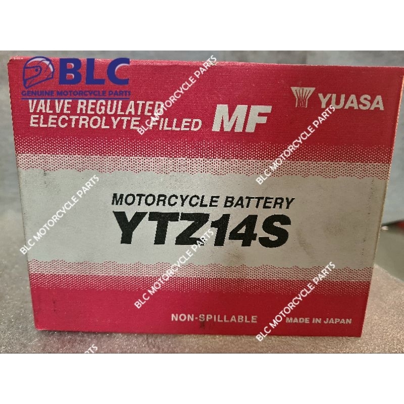 YAMAHA TMAX YUASA MOTORCYCLE BATTERY YTZ14S | Shopee Philippines