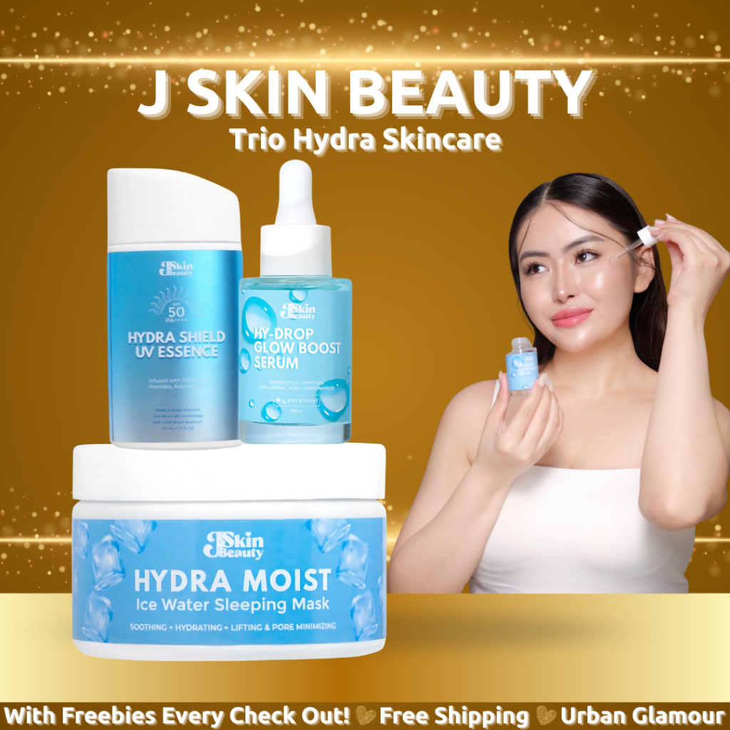 JSkin Beauty Everyday skincare Trio Hydra Moist, Hy-Drop Glow Boost ...