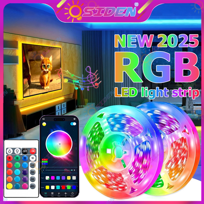 OSIDEN Led Strip 5/10/15/20/30M with controller party lights strip rgb ...