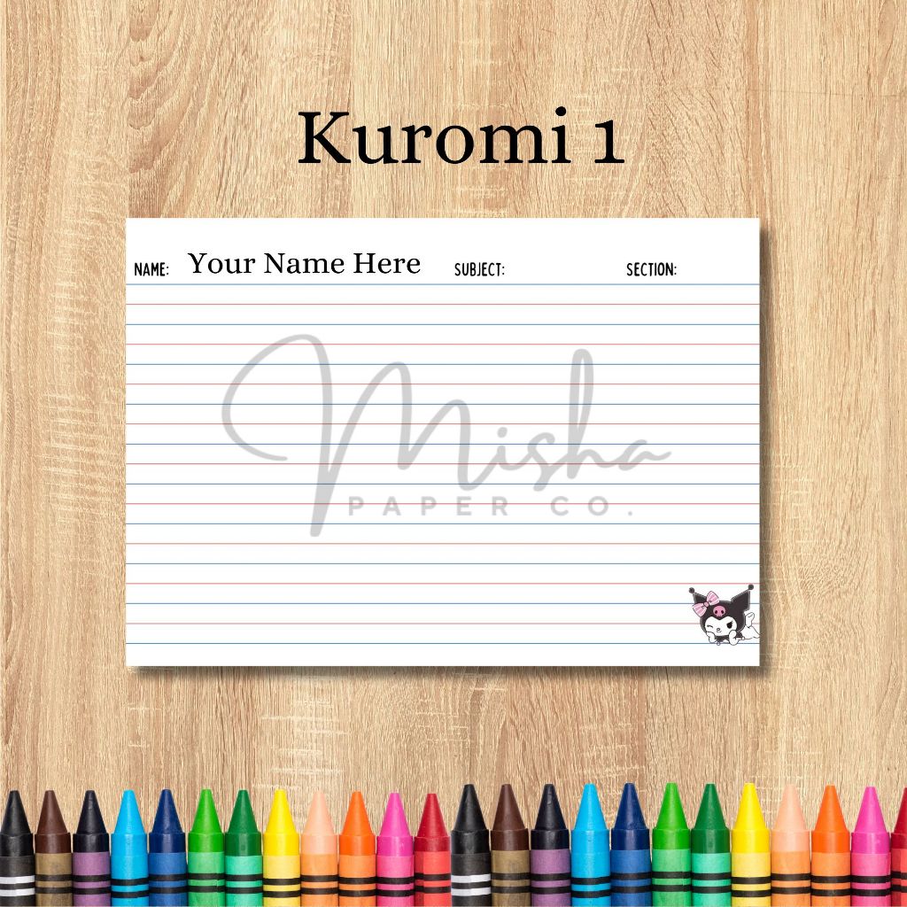 KUROMI Personalized & Plain Writing Pads – A5 Size | Shopee Philippines