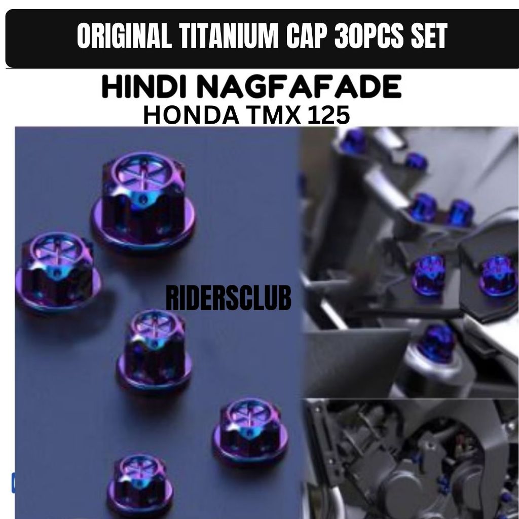 ORIGINAL HONDA TMX 125 TITANIUM BOLT Cap Crew Nut Universal 30 Pcs Set ...
