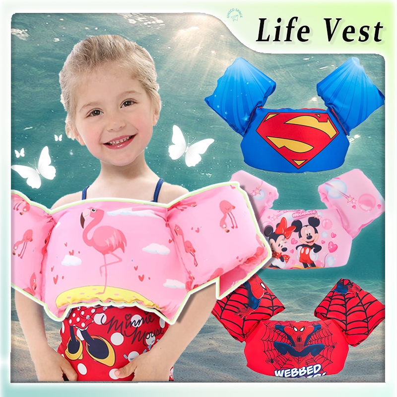 Life vest for Kids Inflatable Life jacket Swimsuit Salbabida floater ...