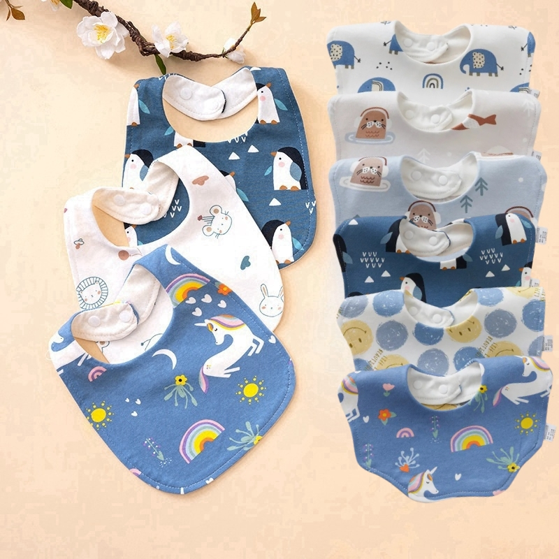 Cute design Baby Bib with Soft Breathable Bibs for Baby Feeding Drool ...