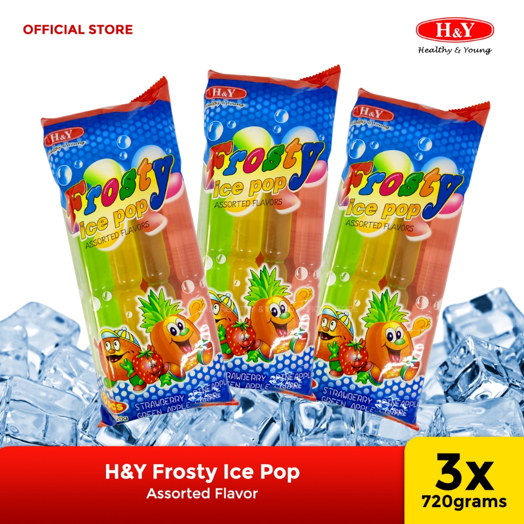 H&Y Frosty Ice Pop Assorted Flavor (Pineapple, Strawberry, Tutti ...