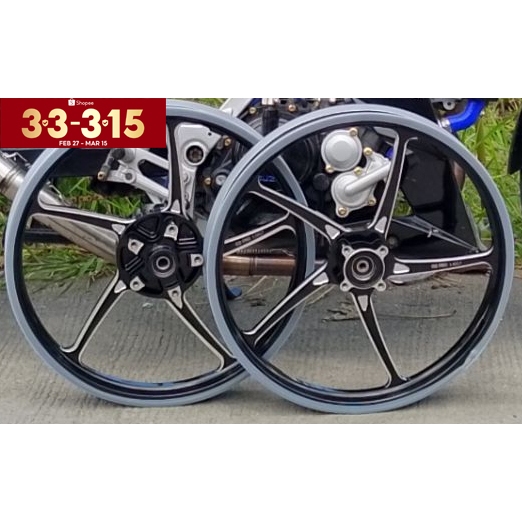 Enkei Full CNC Mags 511 For Sniper150 Sniper155 1.6*17/1.6*17 Front ...