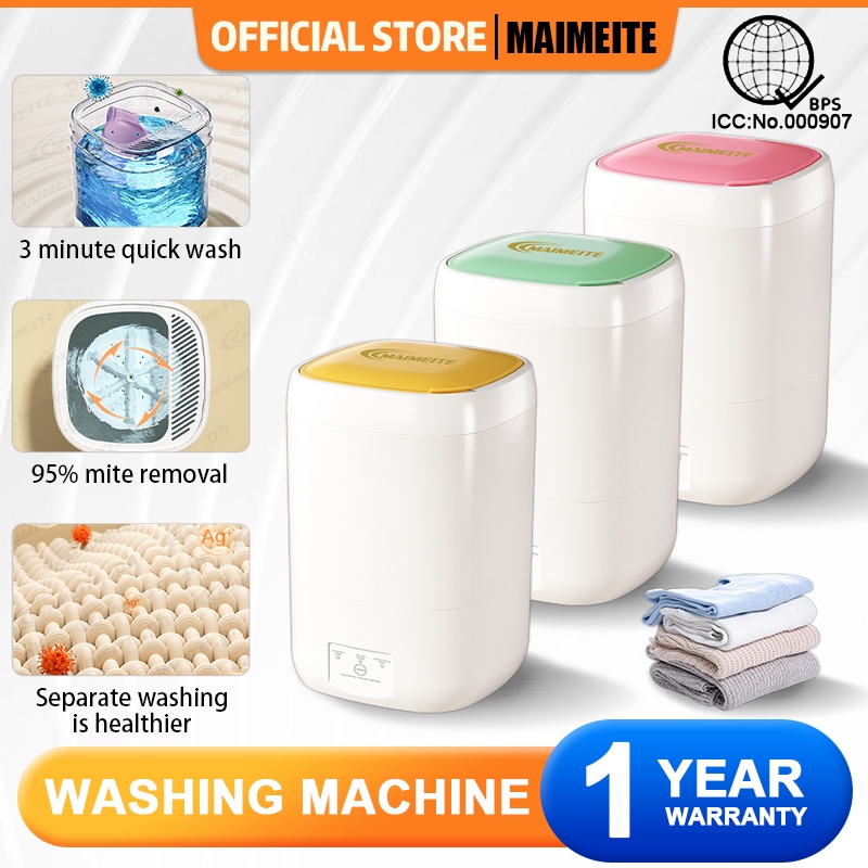 maimeite Mini washing machine 4L portable underwear washing machine ...