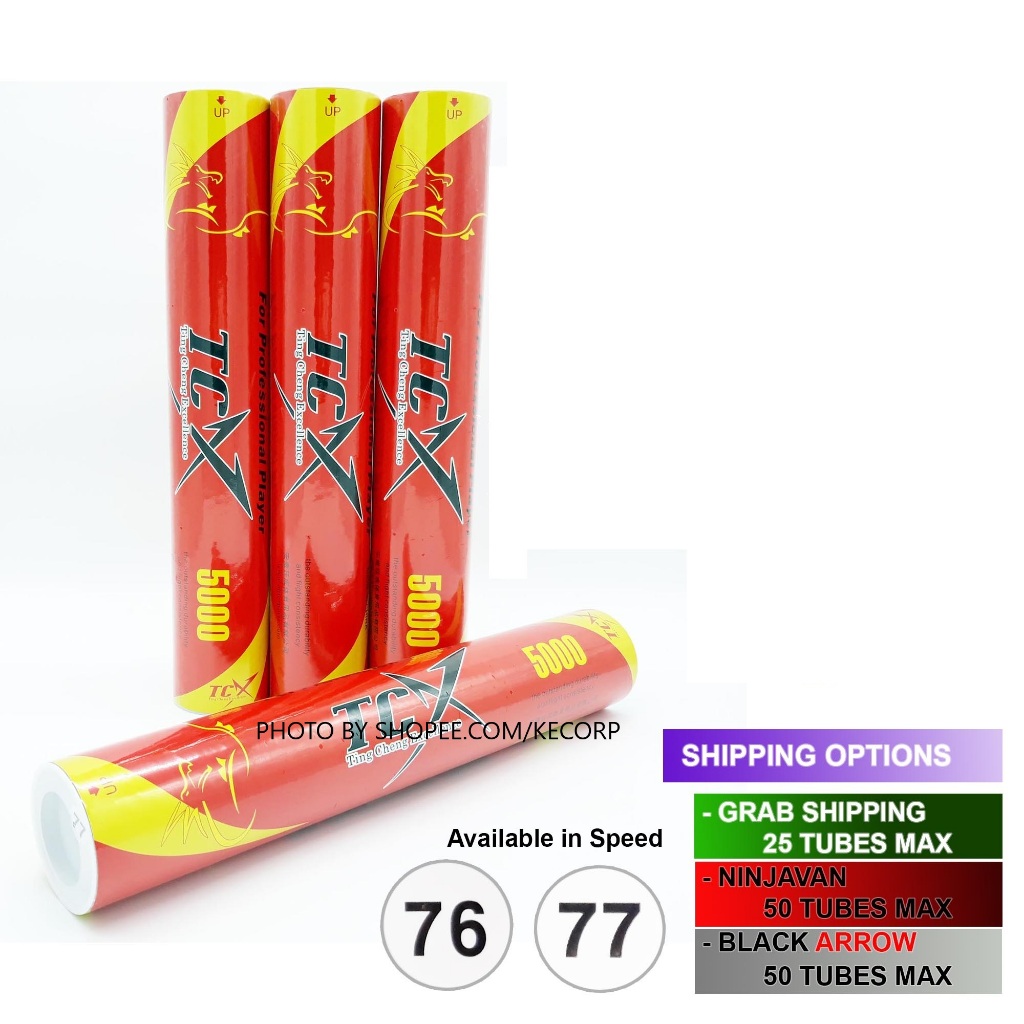 TCX 5000 Badminton Shuttlecock Red KECORP_S1 | Shopee Philippines