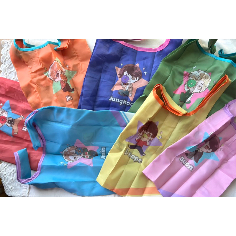 Offiicial BTS TinyTan Japan Reusable Bags Ecobag | Shopee Philippines