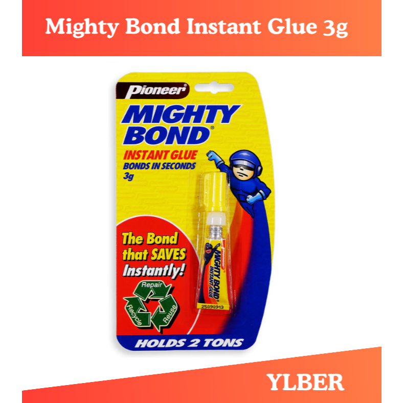 Pioneer Mighty Bond Instant Glue 3g Tube | Shopee Philippines