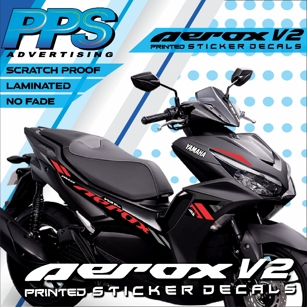 Aerox v2 Stock (Replica) Sticker Decals | Shopee Philippines