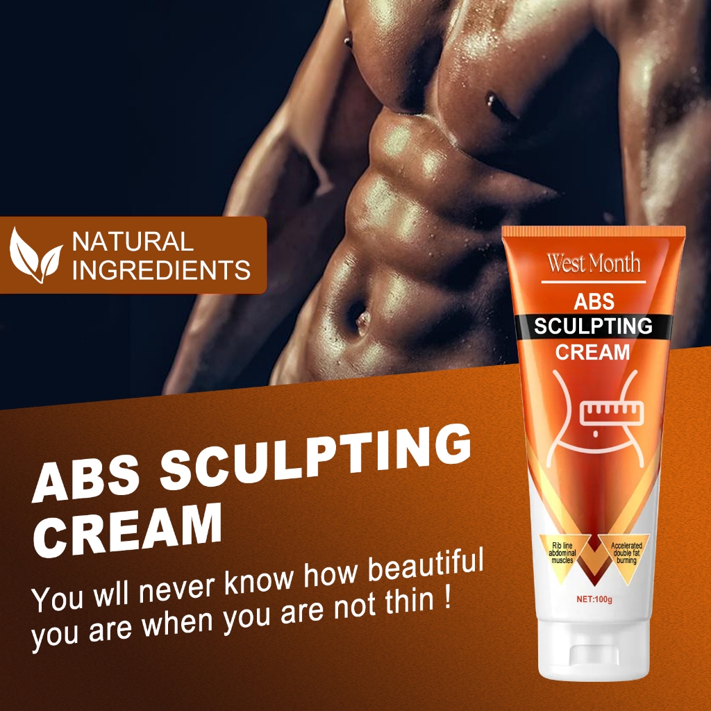 West&Month muscle shaping cream men's abdominal muscle line fitness ...