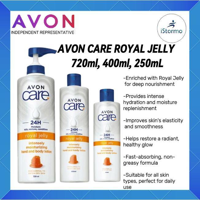 AVON Care Moisturizing Royal Jelly Hand and Body Lotion 720ml | Shopee ...