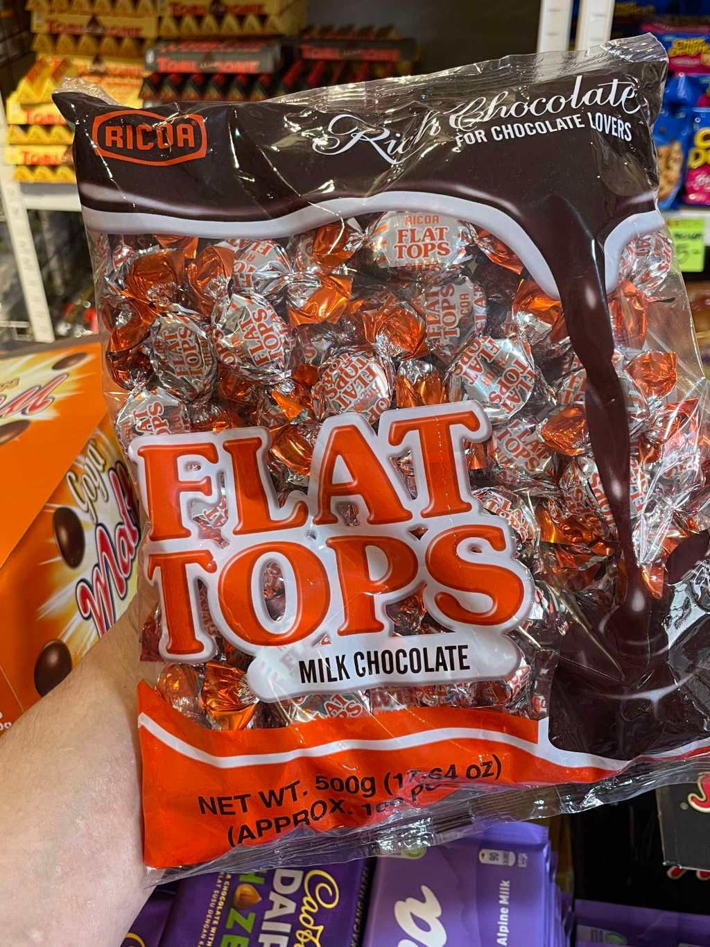 Ricoa Flat Tops Milk Chocolate 500g | Shopee Philippines