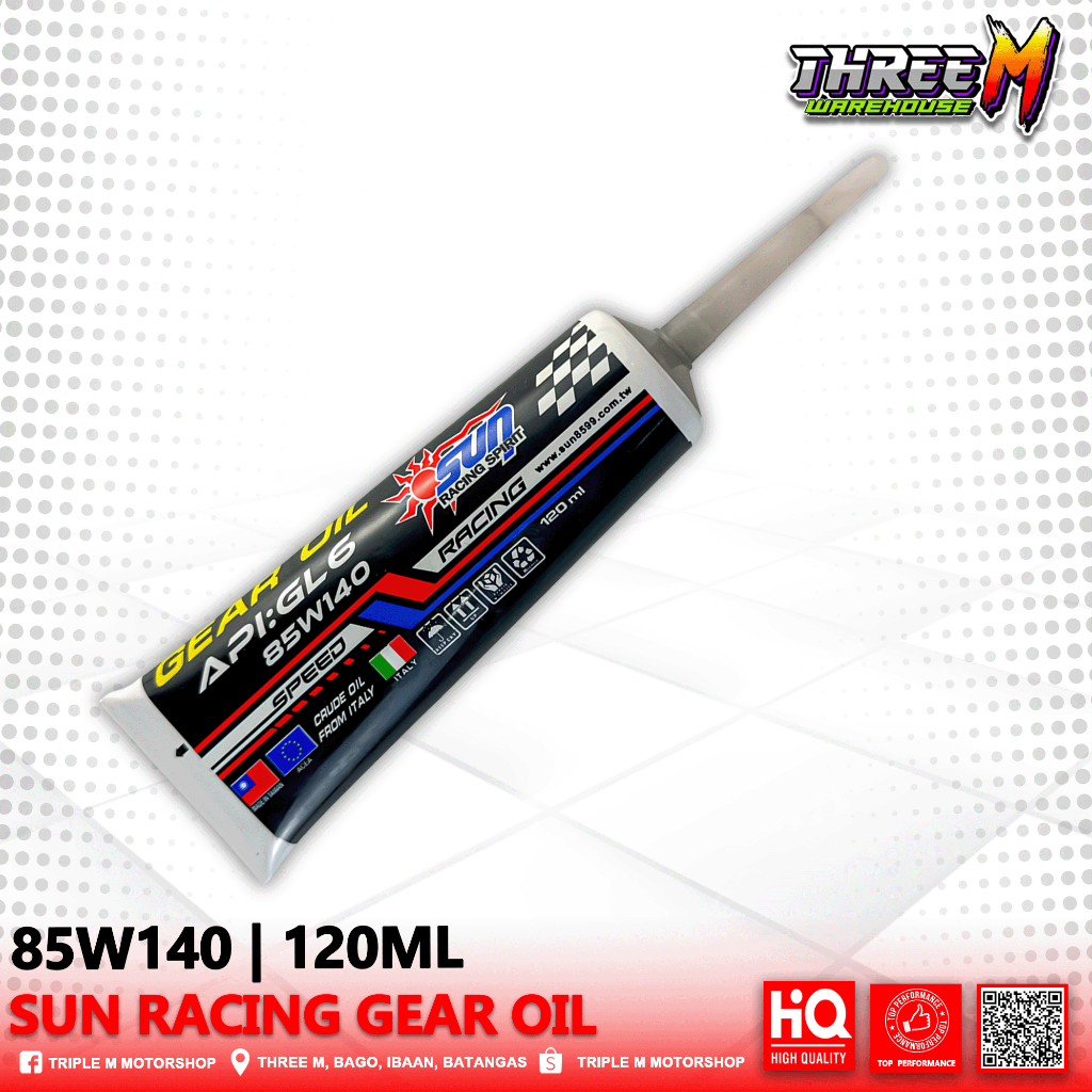 SUN RACING GEAR OIL 85W-140 120ML | Shopee Philippines