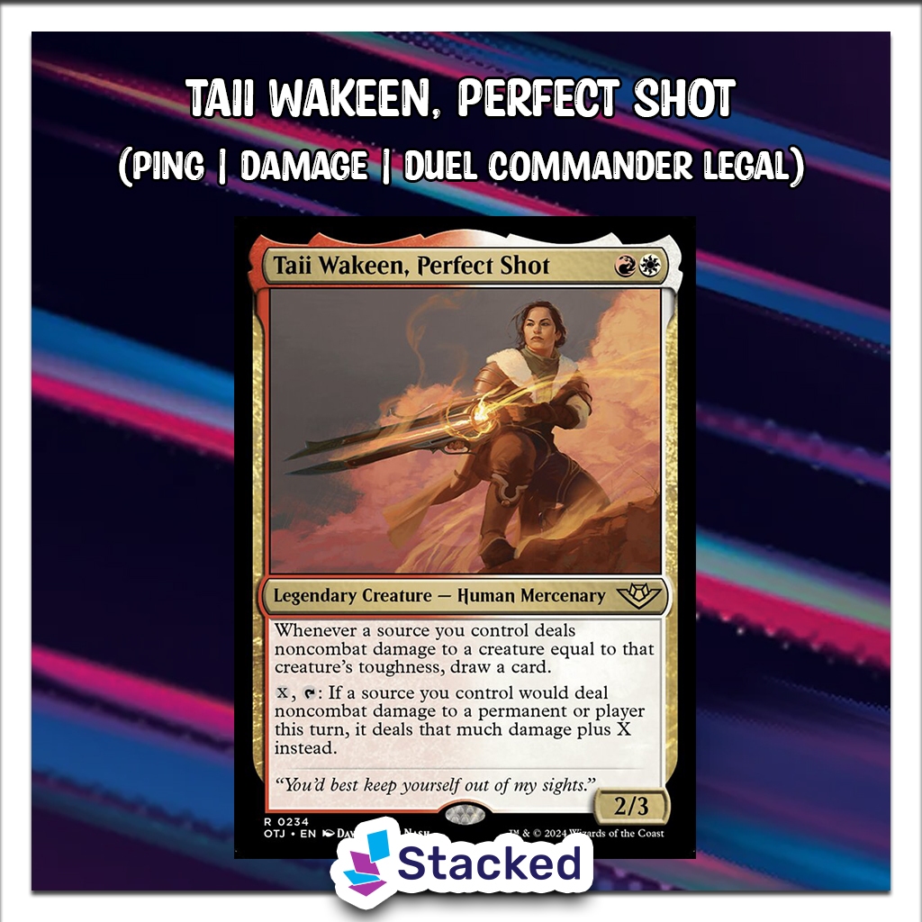 MTG EDH Commander Deck - Taii Wakeen, Perfect Shot (Constructed - Duel Commander Legal) | Shopee ...