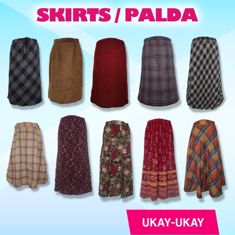 RN07A1 Ukay Ukay Preloved Skirts Palda A1318 A1605 A1726 A2297 A2468 A2759 | Shopee Philippines