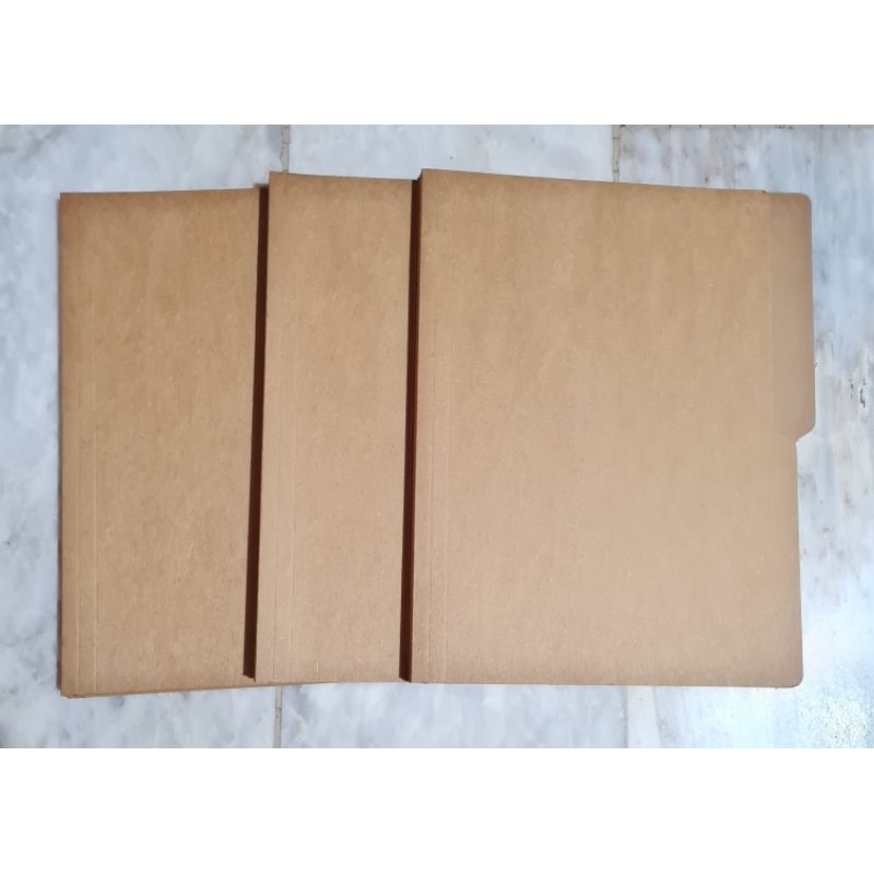 Kraft FOLDER Brown File FOLDER Veco SHORT 14pts Thick (10Pieces ...