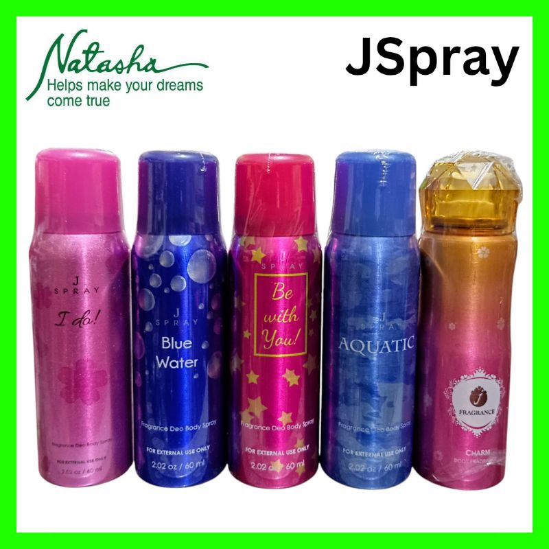 NATASHA JSPRAY FRAGRANCE DEO AND BODY SPRAY 60ML | Shopee Philippines