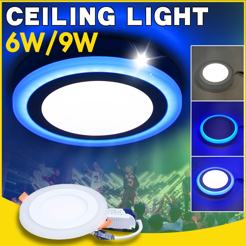 Pin Lights Ceiling LED Tri Color 6W9W Round Recessed Pinlight Downlight ...