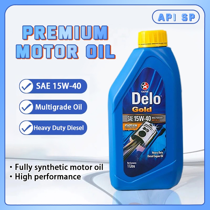 Heavy Duty Diesel Engine Oil Delo Gold 15W-40 1L for Car and Motorcycle Multigrade | Shopee ...