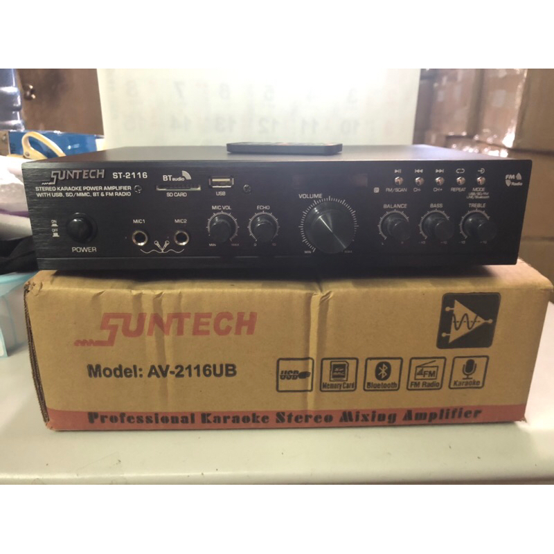 suntech St-2116UB stereo mixing amplifier | Shopee Philippines