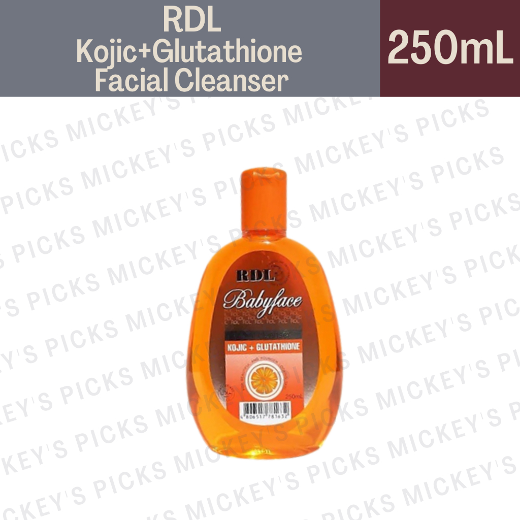 RDL FACIAL CLEANSER KOJIC+GLUTATHIONE 250ml | Shopee Philippines