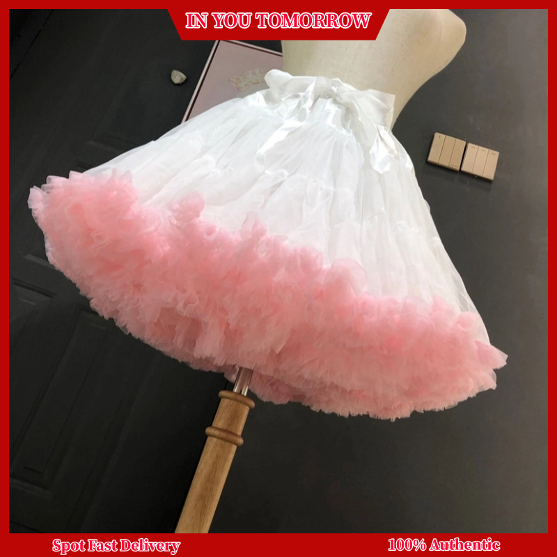 Women Petticoat Lolita Tutu Skirt Underskirt Short Crinoline Cosplay ...