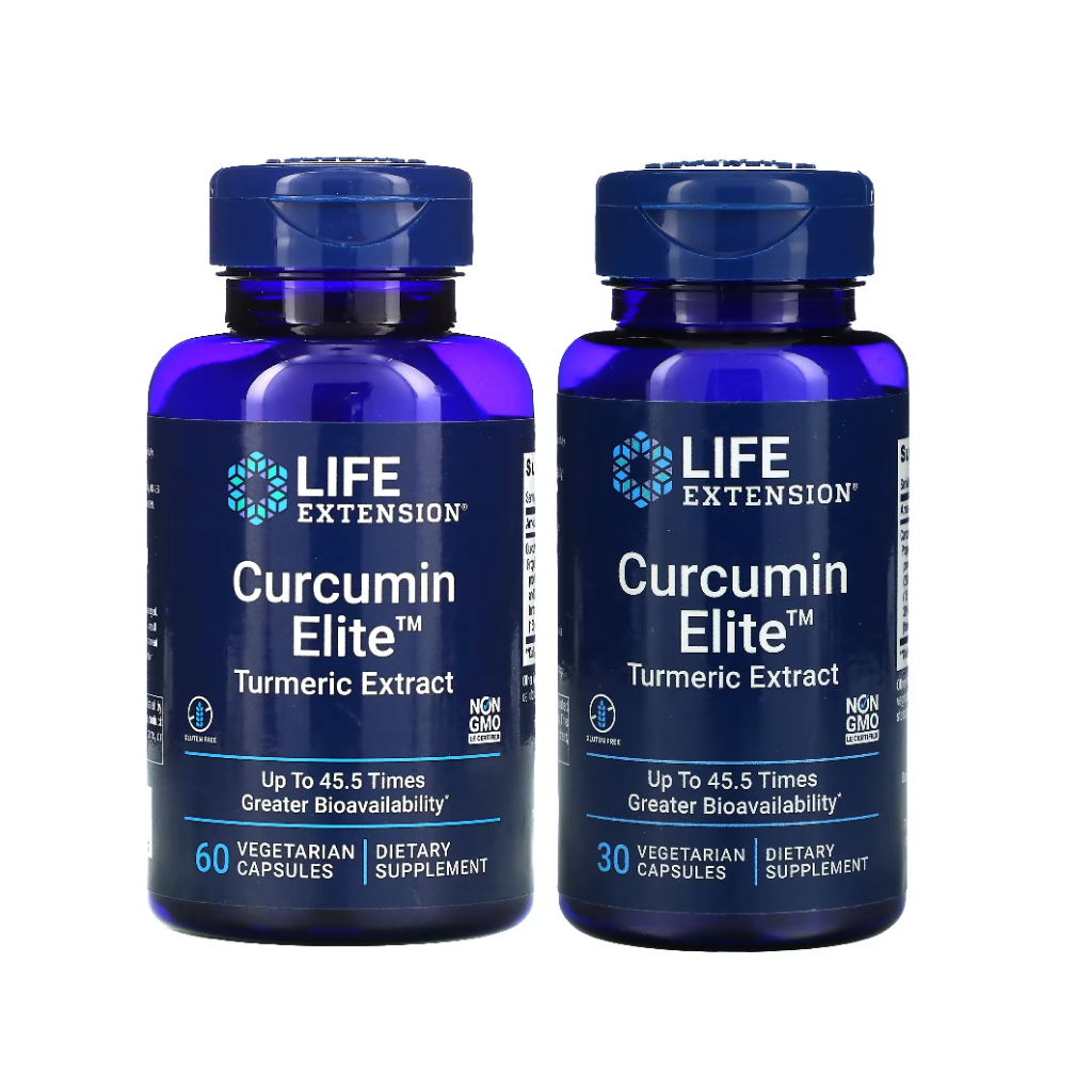 Life Extension, Curcumin Elite, Turmeric Extract, 30 or 60 Vegetarian ...